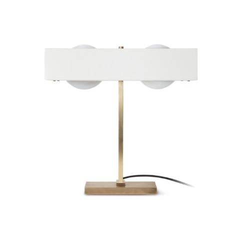 [B-Grade] โคมไฟตั้งโต๊ะ [MD] Roger Roy Table Lamp White – Lounge Lovers